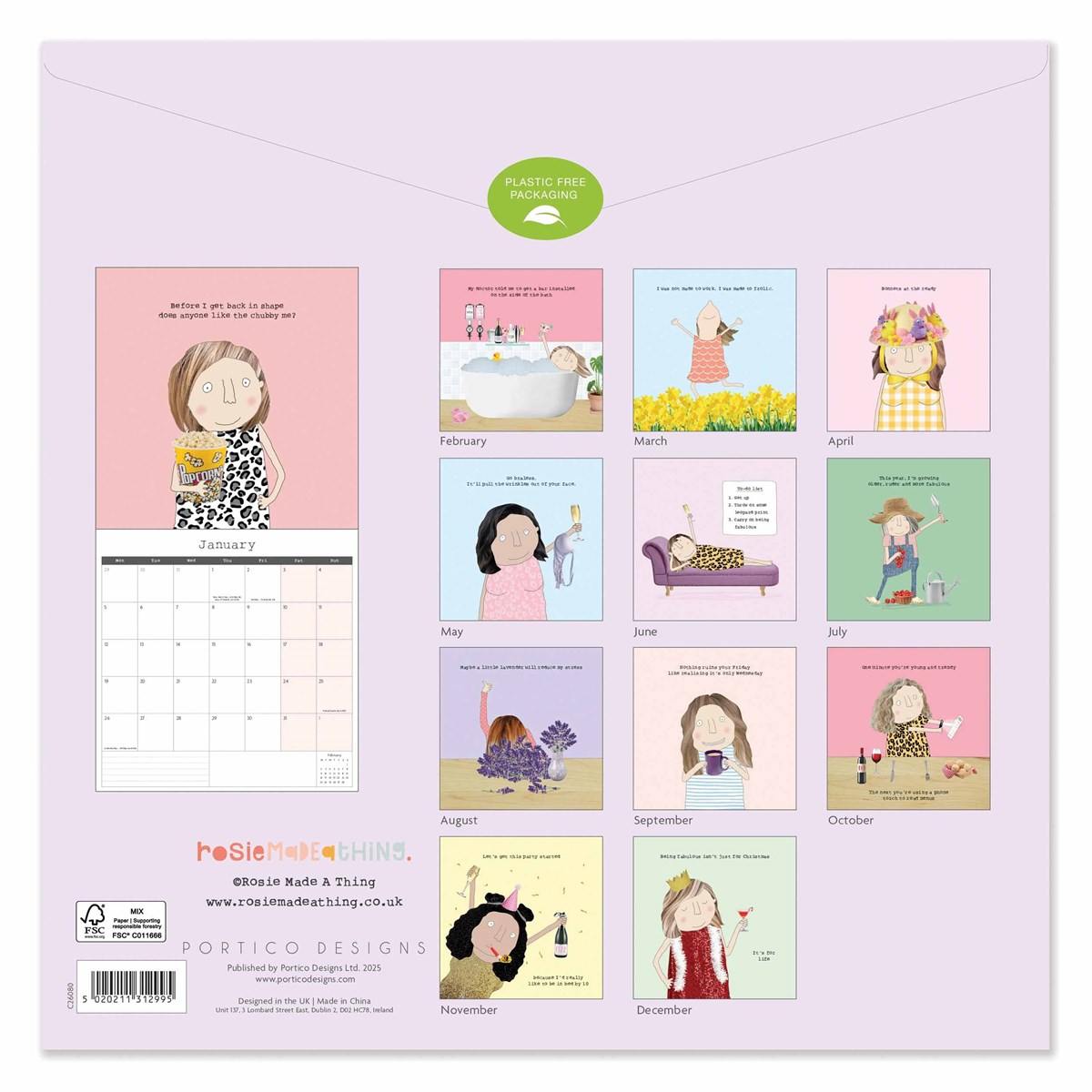 Rosie Made A Thing Calendar 2026 Slim Calendar 2026 - Rosie Made A ...